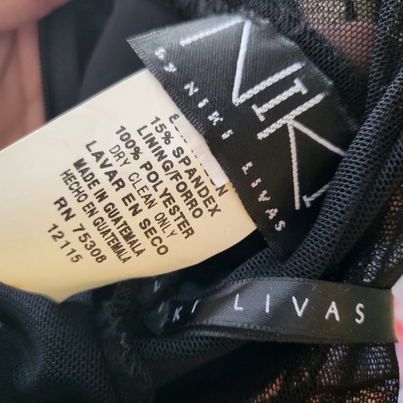 Niki livas | Dresses | Nwt 9s Niki Livas See Thru Dress | Poshmark